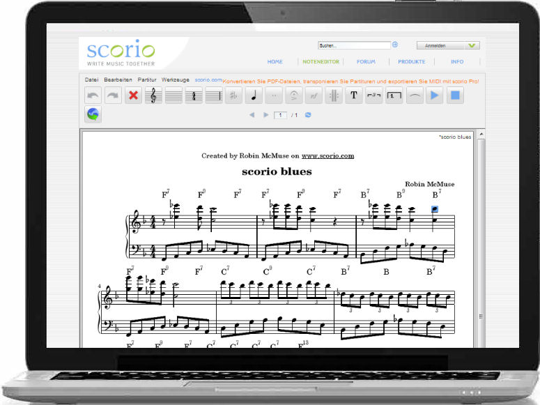 scorio.com - Notenmappe für das iPad - Liferay